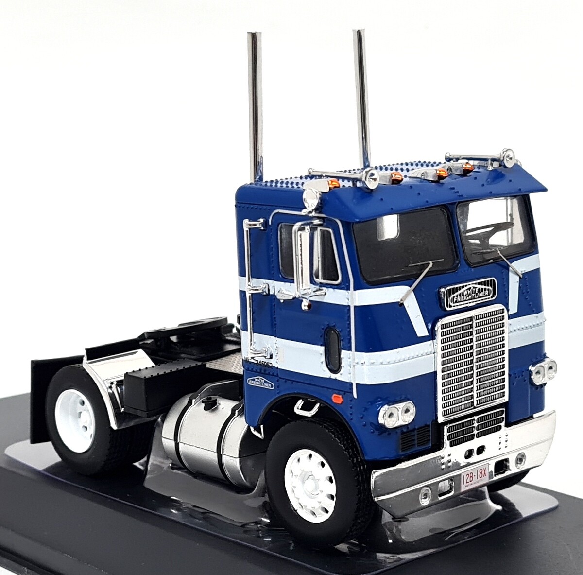 iXO 1/43 – Freightliner COE 1976 Blue / White Diecast Scale Model Truck ...