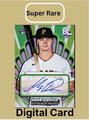 DIGITAL CARD 2024 Topps Big League Henry Davis Rookie Auto Pittsburgh ...