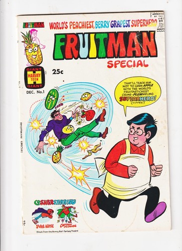 FRUITMAN Harvey COMIC GIANT 1969/ CAPTAIN FLOWER, SOOPER HIPPIE ...