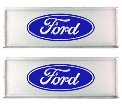 New! Pair Blue Oval Sill Plate Emblems Decals For 1964-1973 Ford ...