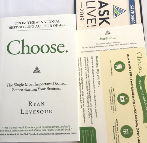 CHOOSE RYAN LEVESQUE ENTREPRENEUR BUSINESS STARTUP MENTOR GUIDE ...