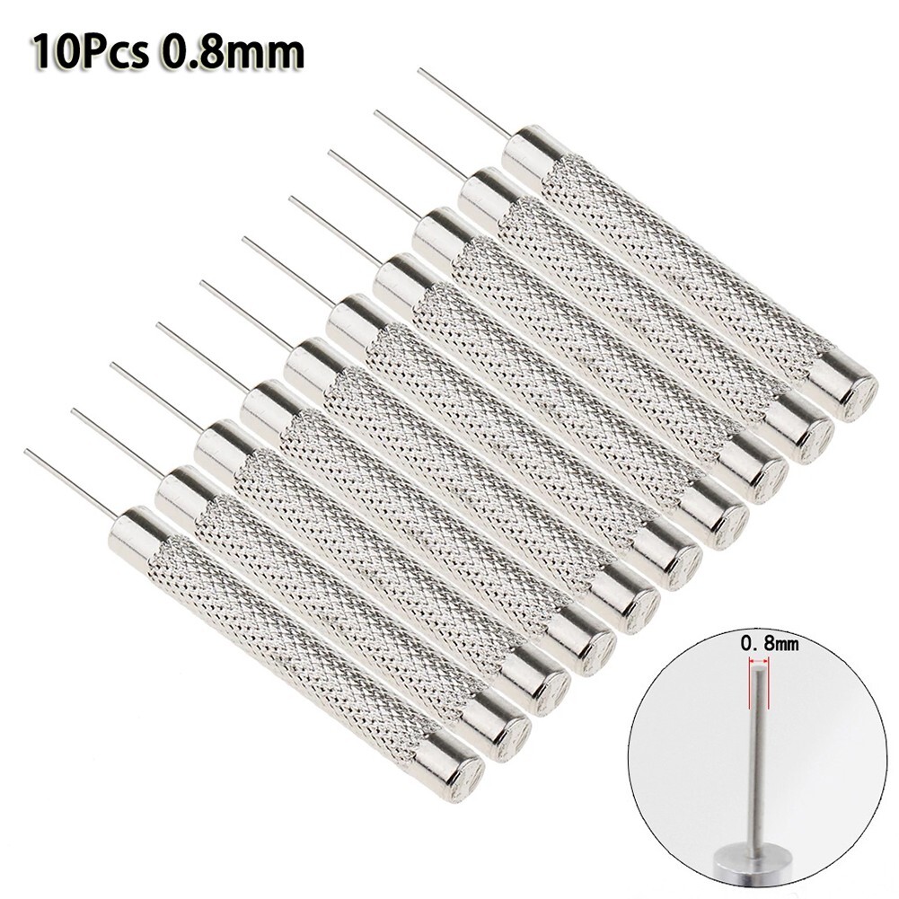 Watch Pin Punch Pin Punch Tool Home Indoor 10Pcs 3 Sizes 50mm Aluminum ...