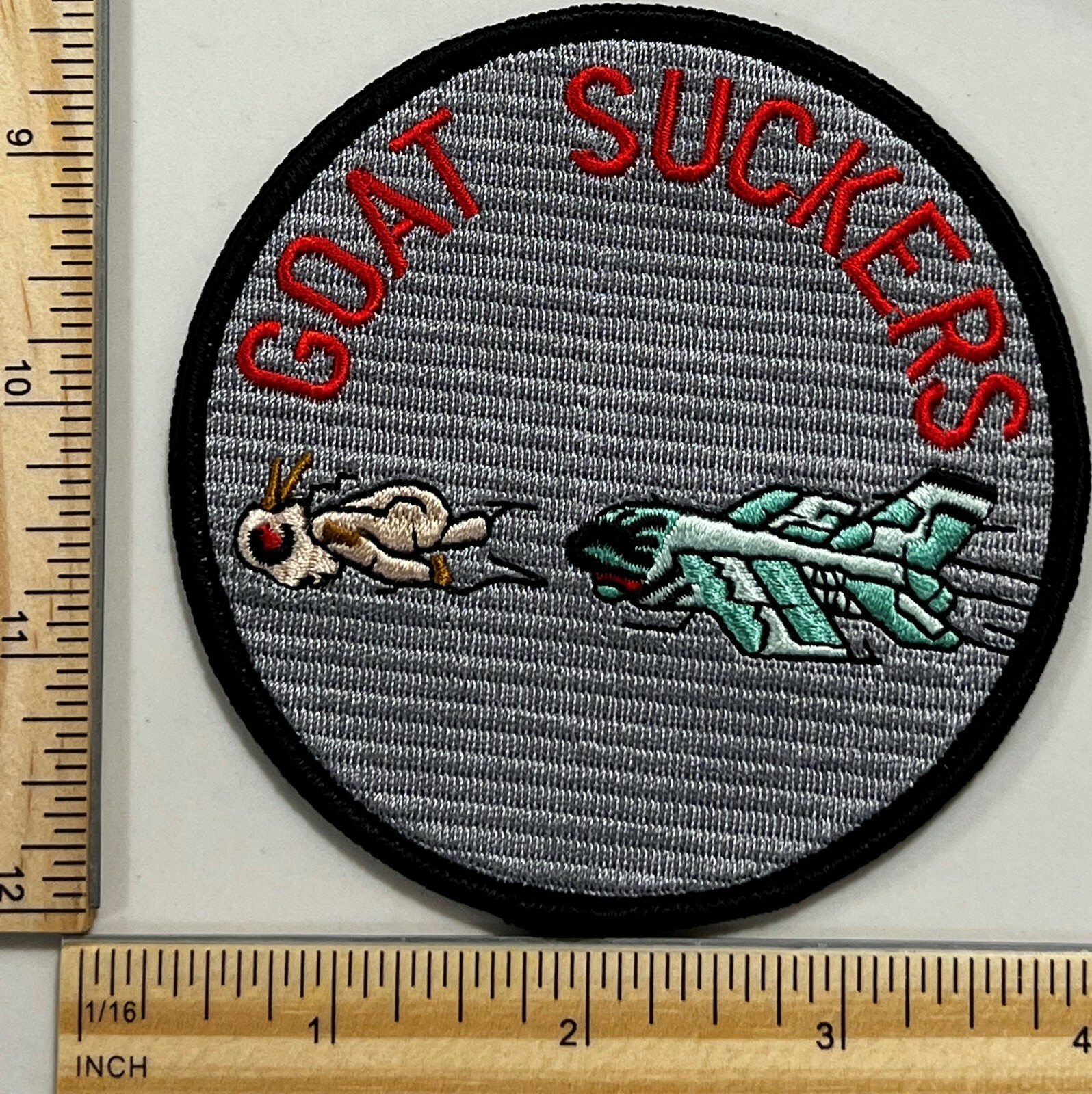 RARE - MILITARY BLACK OPS PATCH - GOAT SUCKER 4452ND TEST SQUADRON A-7 ...