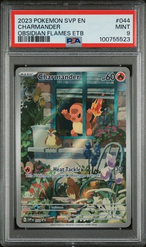 PSA 9 - 2023 Pokemon Obsidian Flames CHARMANDER Black Star Promo #044 ...