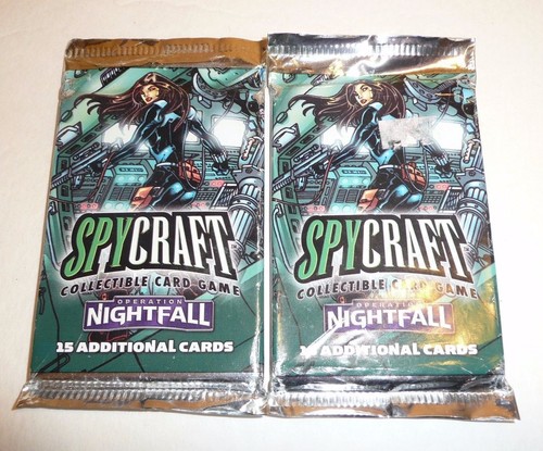 Lot of 2 SpyCraft Operation Nightfall Booster Packs CCG Card Game TCG ...