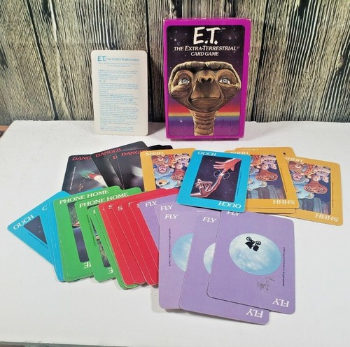 E.T. Extra-Terrestrial Card Game 1982 Parker Brothers Movie Ephemera ...