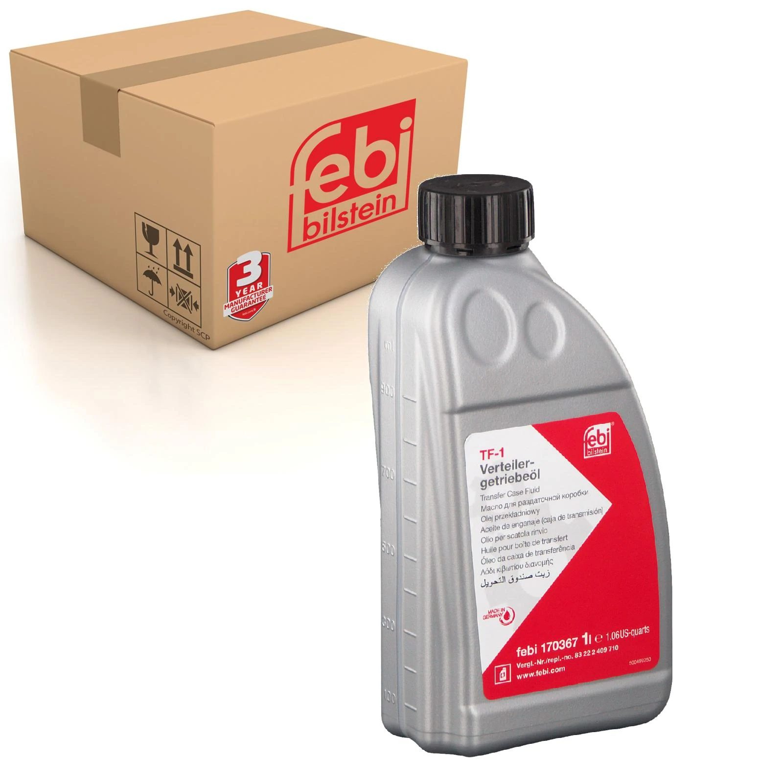 Transfer Case Oil TF1 1Ltr Fits BMW Porsche OE 83220397244 Febi 170367 ...