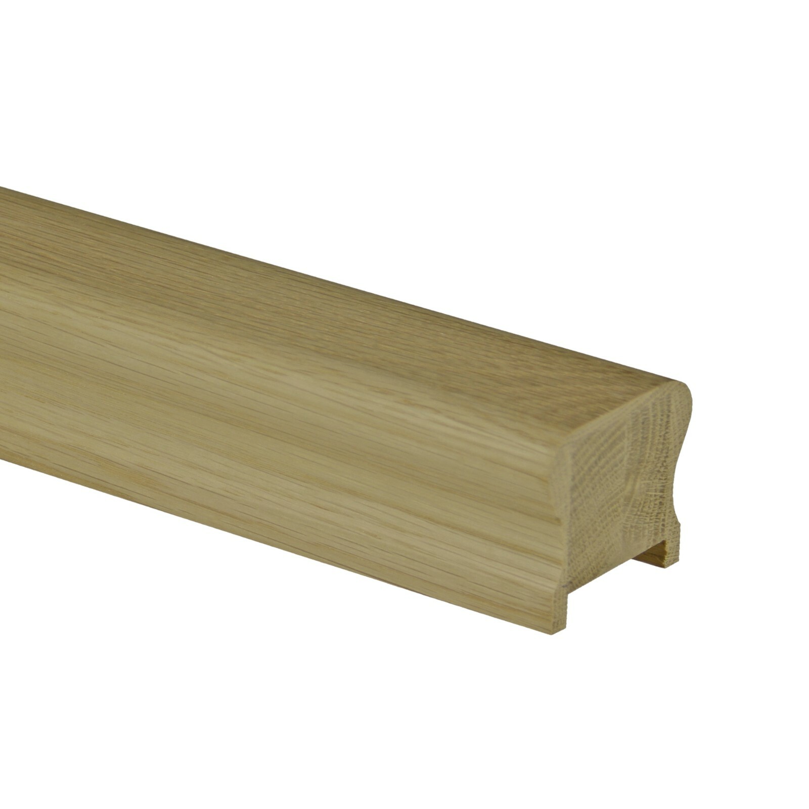 Solid White Oak 2.4m HDR Handrail 41mm Groove with Fillet Strip | eBay UK