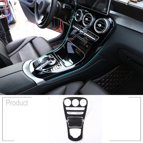 Carbon Center Console Panel Cover Trim For Benz C Class W205 GLC X253 ...