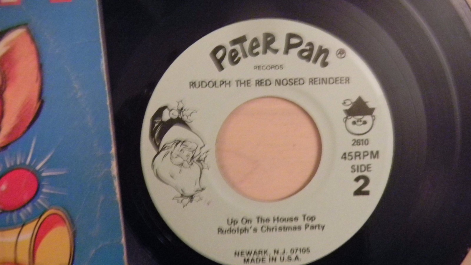 Four Xmas Songs RUDOLPH The Red-Nosed Reindeer Peter Pan Record 45rpm ...