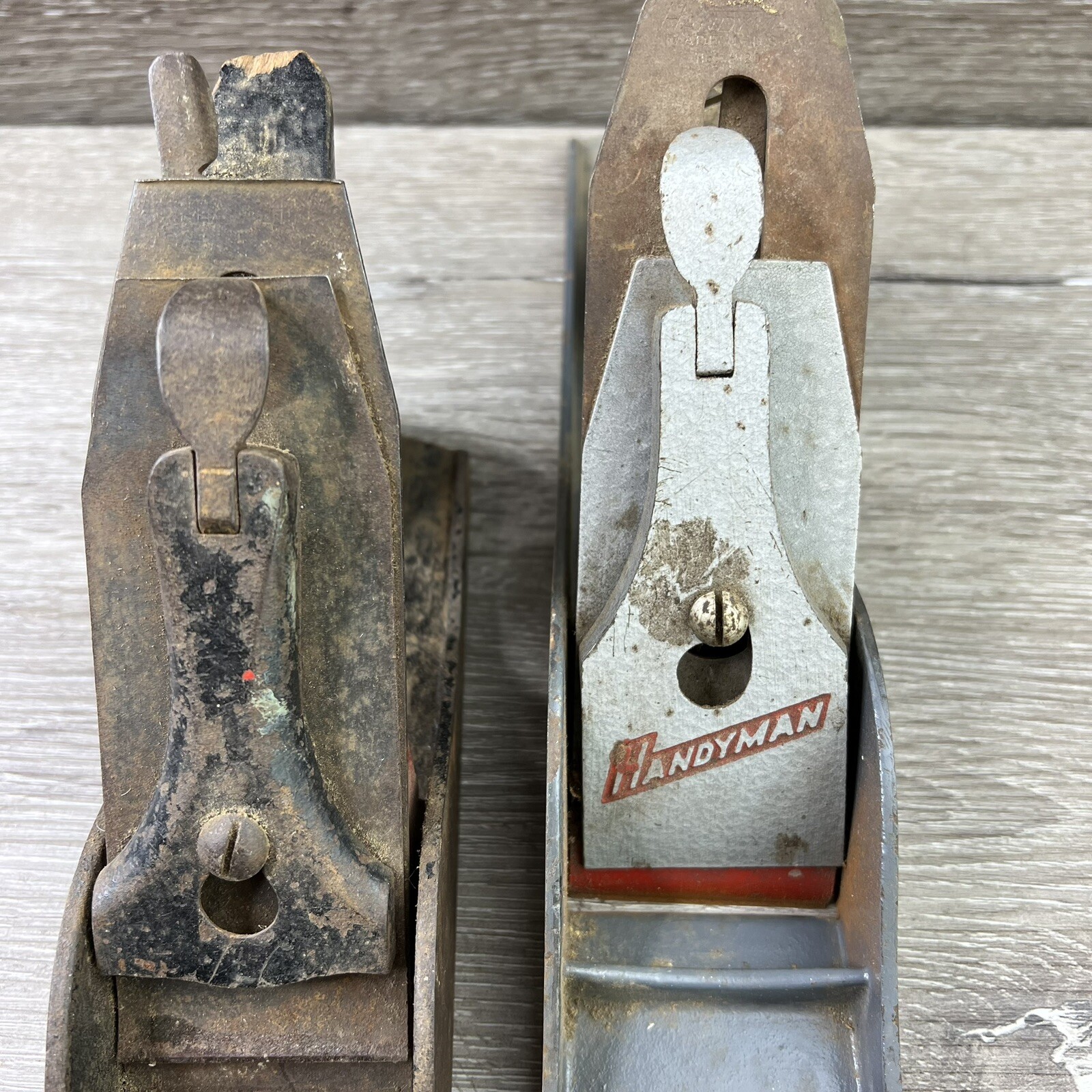 Vintage Stanley HANDYMAN 14" Carpenters Bench Plane And Stanley 9 ...