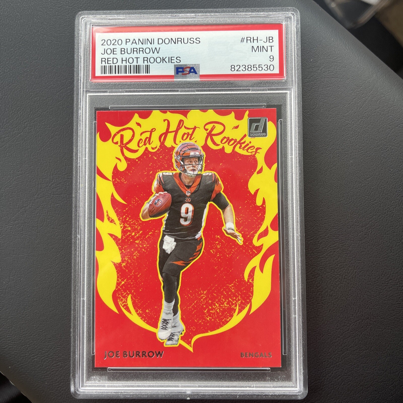 2020 Panini Donruss Joe Burrow Red Hot Rookies PSA 9 Cincinnati Bengals ...