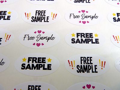 Free Sample Stickers Colourful Promotional Retail Labels for Craft ...