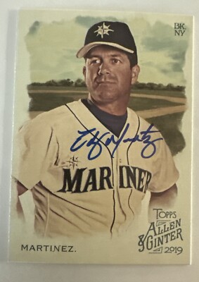 2019 Topps Allen & Ginter Base #58 Edgar Martinez Signed Autograph | eBay