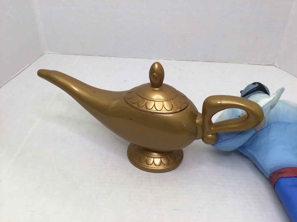 Vintage Walt Disney ALADDIN GENIE MAGIC LAMP with Plush Toy By Mattel ...