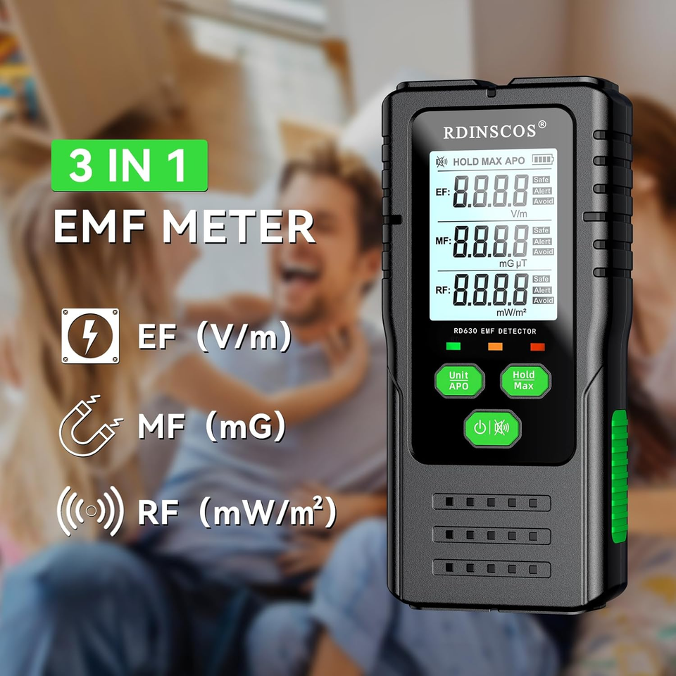 EMF Detector, Detect All 3 Types of Electromagnetic Radiation Field in ...