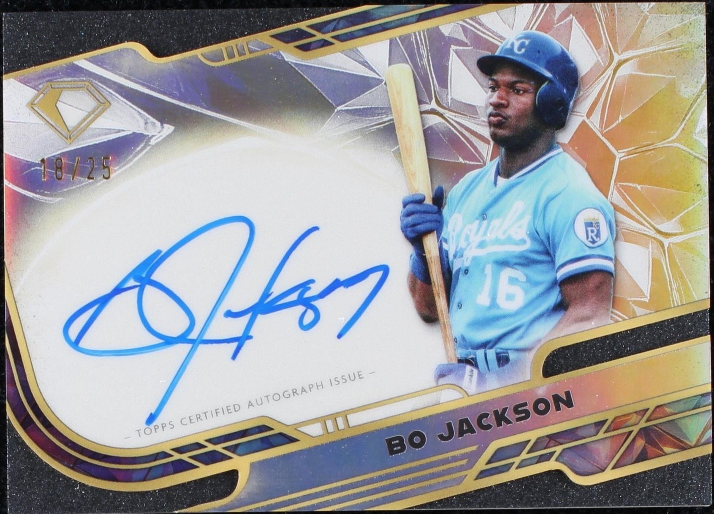 2025 Topps Diamond Icons - Iconic Chrome Autographs Bo Jackson #ACC-BO ...