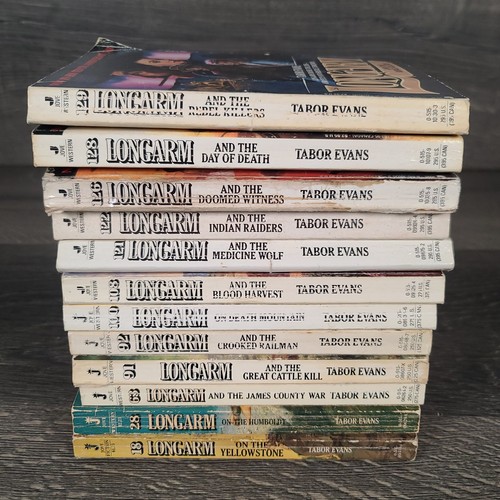Lot of 12 Longarm Series by Tabor Evans Vintage Adult Western Paperback ...