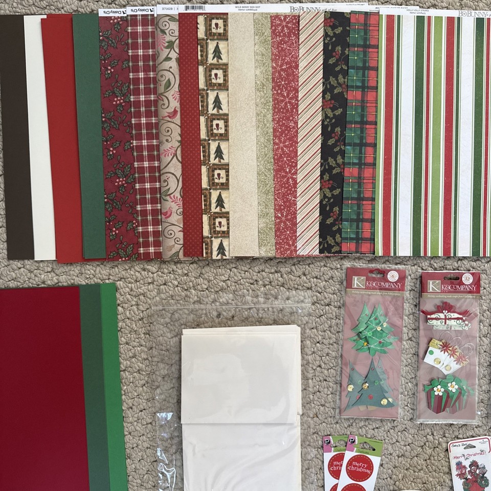 Christmas Card Making Embellishments Kit | eBay UK