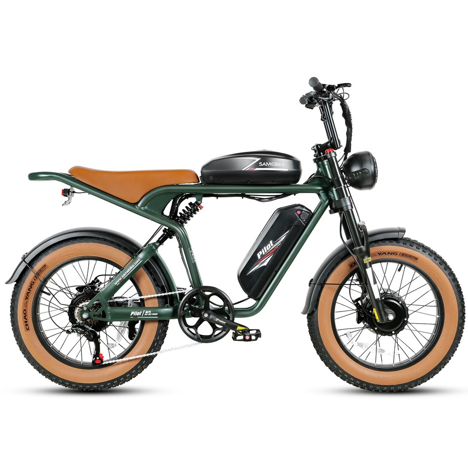 SAMEBIKE 20'' Dual Motor Dual Battery Electric Bike 60KPH 2000W Adult ...