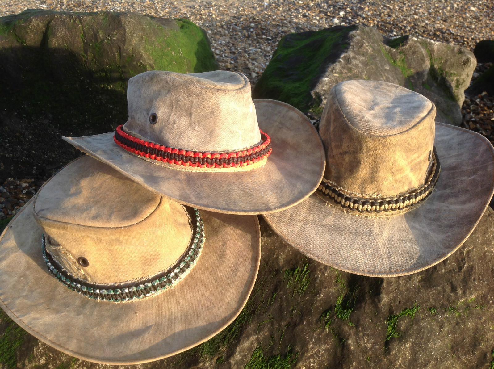 Paracord Hat Bands Tarphat - 6.5M of paracord - Reversible- Hand Woven ...