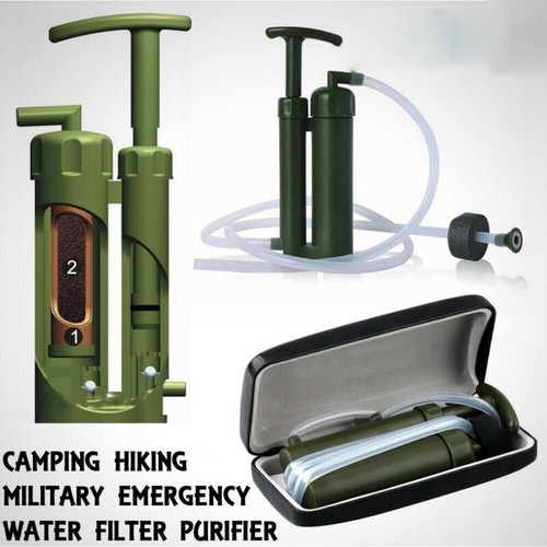 Camping Hiking Military Emergency Water Filter Purifier Outdoor ...