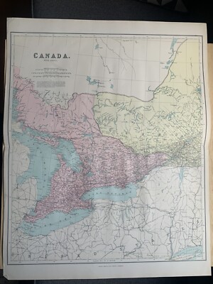 Pre-1900 - Ontario Canada Map - 2