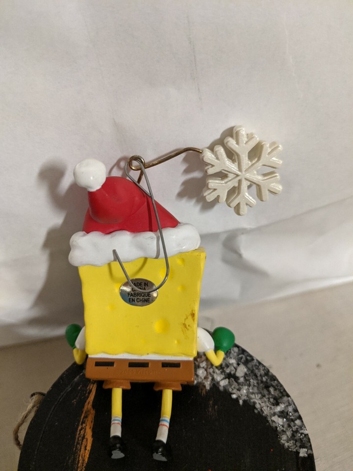 SPONGEBOB SQUAREPANTS with Snowflake Xmas Ornament | eBay