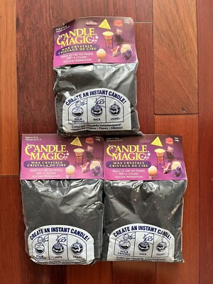 New 3 Bags Candle Magic Wax Crystals Lot Set Black Onyx | eBay