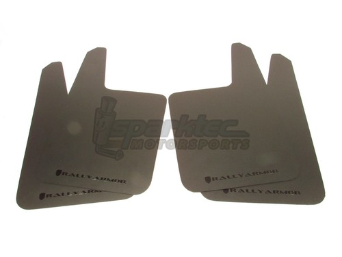 Rally Armor Universal Basic Plus Mud Flaps Black with Black Logo Car ...