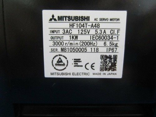 NEW MITSUBUSHI HF104T-A48 Servo Motor HF104TA48 In Box Expedited ...