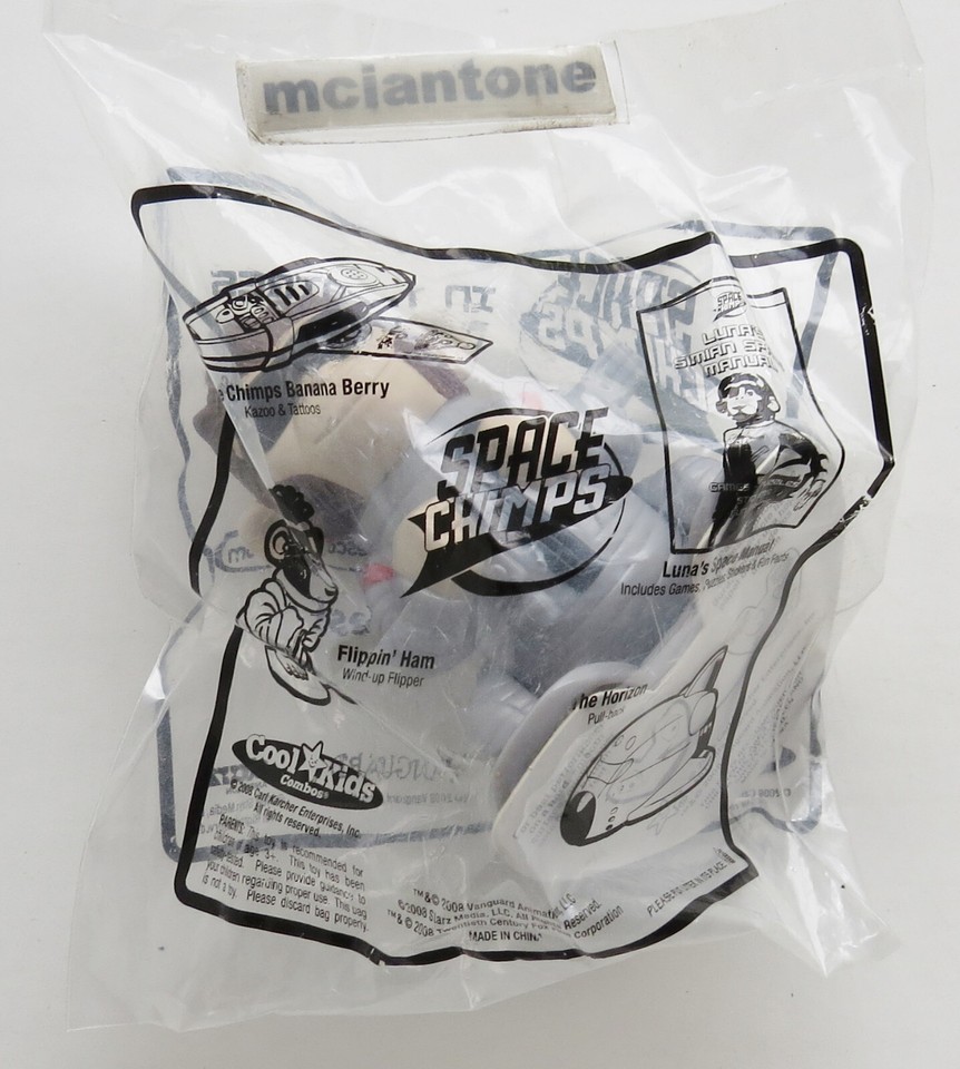 Carl's Jr. 2008 SPACE CHIMPS Monkey ASTRONAUT Chimp HAM Movie YOUR Toy ...