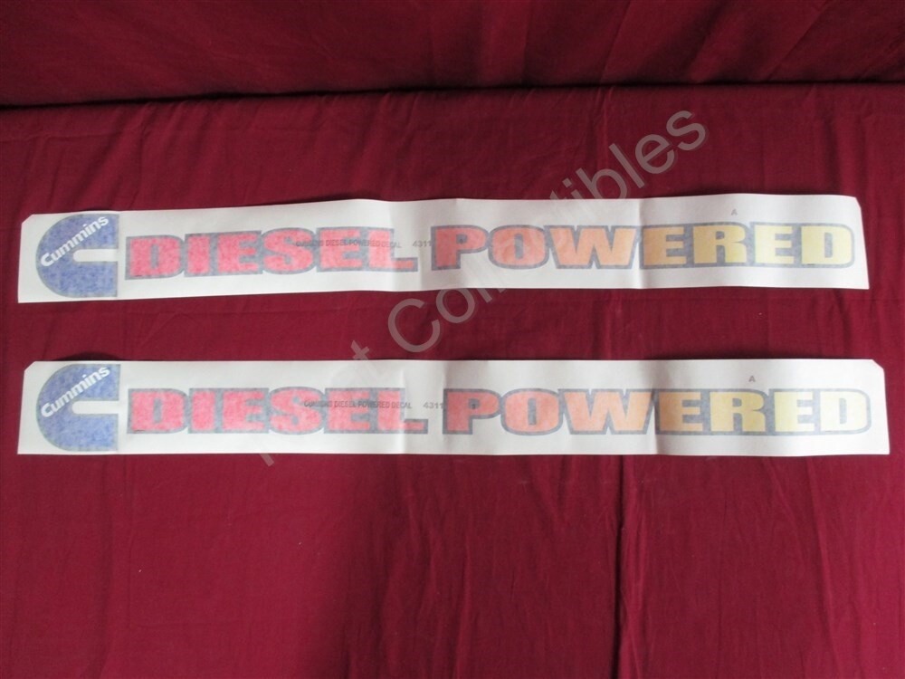 NOS OEM Dodge Ram 2500, 3500 Cummins Powered Decals 2006 - 09 PAIR | eBay