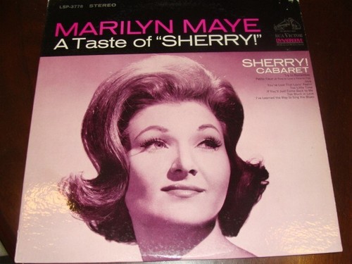 VINYL RECORD LP MARILYN MAYE A TASTE OF SHERRY RCA RECORDS LSP 3778 ...
