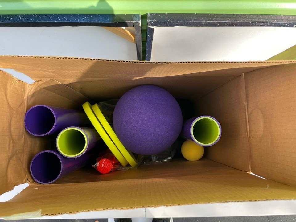 1994 Vintage NERF 3 in 1 Net Set Badminton Tennis Volleyball Foam RARE ...