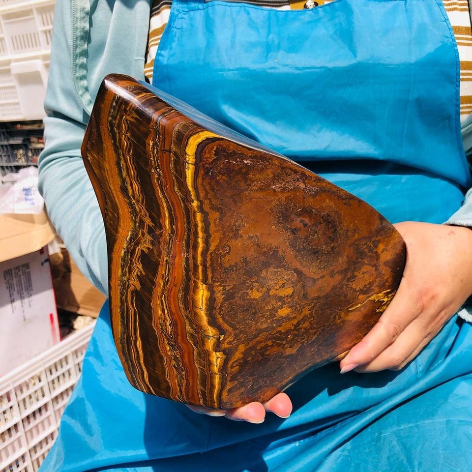 8.71LB Natural tiger's-eye rough raw stone rockspecimen madagascar ...