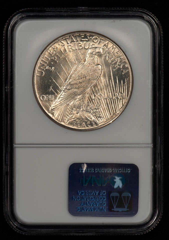 1928 $1 Silver Peace Dollar - Frosty Key Date - NGC MS 64 - SKU-B5792 ...