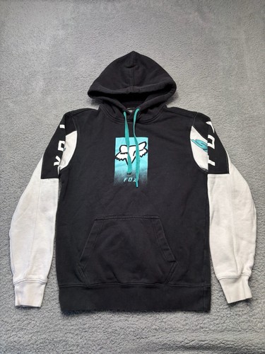 Fox Racing Hoodie Sweatshirt Mens Small Black Graphic Motorcross Speed ...