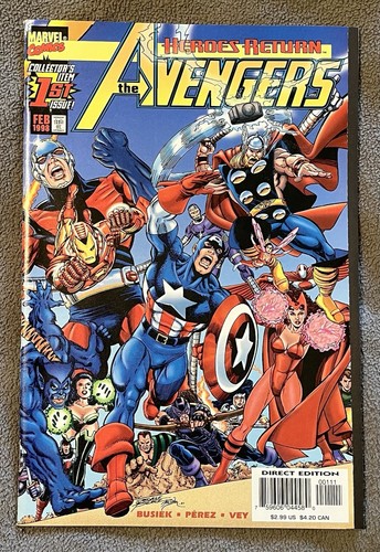 Avengers 1, 2, 3! Heroes Return (1998)! Busiek/Perez! Iron Man! Cap ...