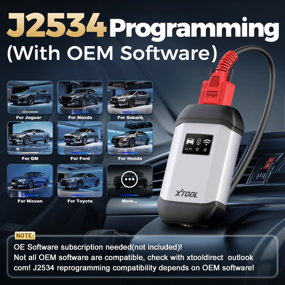 XTOOL D9 MAX OBD2 Scanner J2534 ECU Programming Bidirectional Scan ...