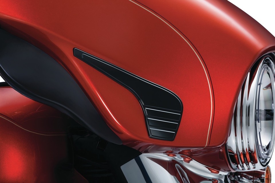 Kuryakyn 6972 Tri-Line Fairing Accents, Gloss Black Harley: '14-'19 | eBay