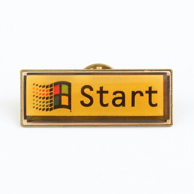 Vintage Microsoft Windows 95 Launch ‘Start Icon’ Computer Lapel Pin ...