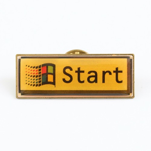 Vintage Microsoft Windows 95 Launch ‘Start Icon’ Computer Lapel Pin ...