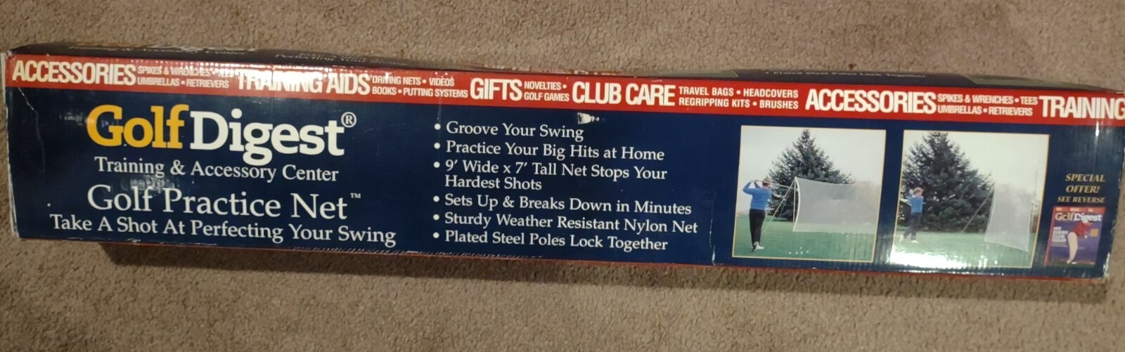 Golf Digest Training & Accessory Golf Practice Net 9' x 7' Brand New ...