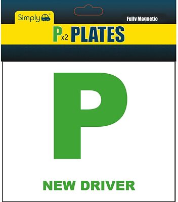New Driver Car Fully Magnetic "P" Plates for Cars Just Passed Car ...