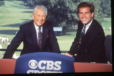 KEN VENTURI JIM NANTZ CBS MASTER GOLF TOURNAMENT ANNOUNCERS ORIGINAL ...