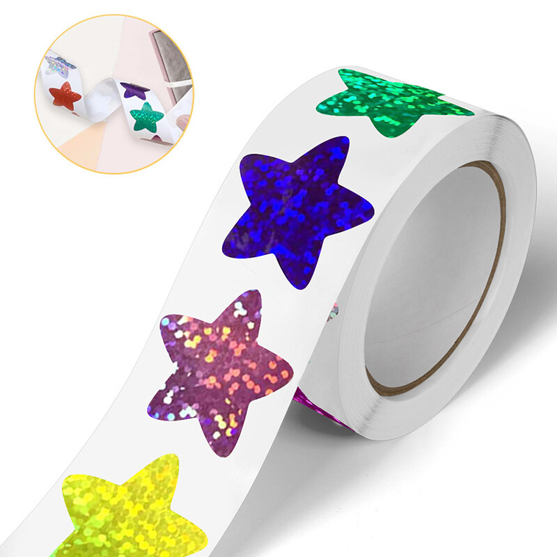 500pcs Colorful Star Stickers For Kids Reward School Adhesive Star ...