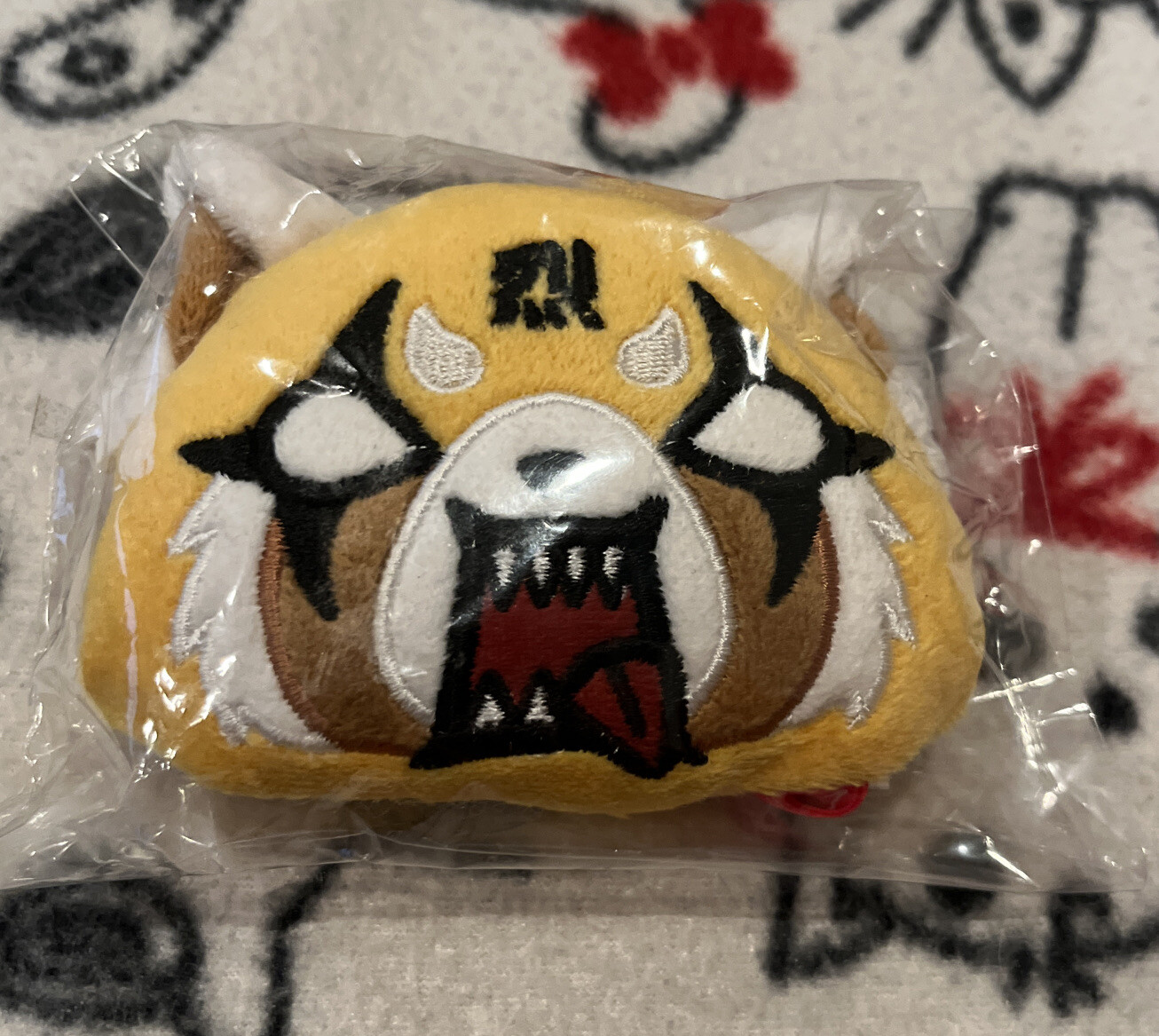 Sanrio Aggretsuko Aggressive Retsuko Rage Mascot Plush Keychain New ...