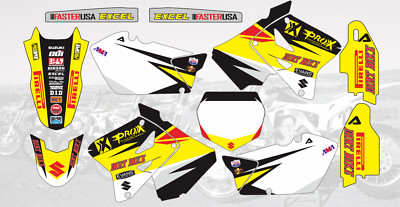 181115 MX MOTOCROSS GRAPHICS DECALS STICKERS FOR SUZUKI RM 125 RM 250 ...