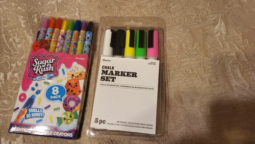 darice chalk marker set sugar rush scented twistable crayons total 2 ...